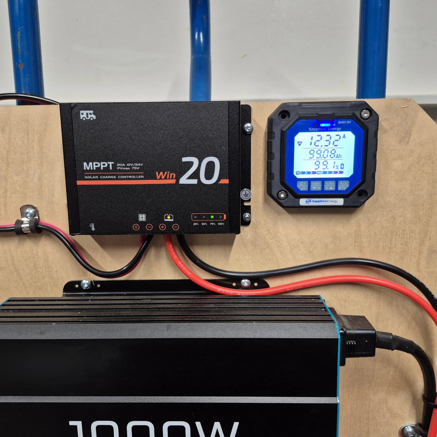BM01 Bluetooth Battery Monitor with LCD 150A 500A | Sapphire Energy